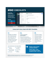 Software Spotlight: ESO Checklists - ESO